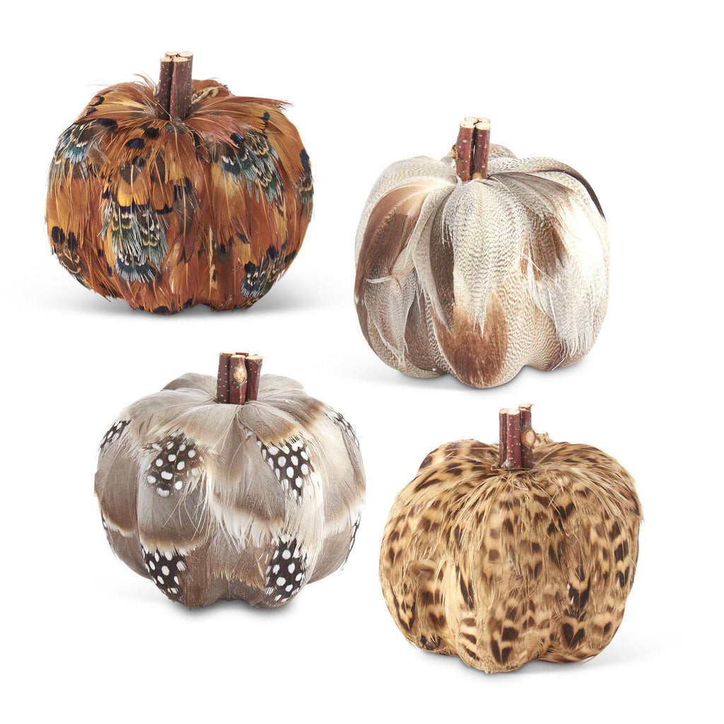 Assorted 3.5" Feathered Pumpkins – Charles Mayer