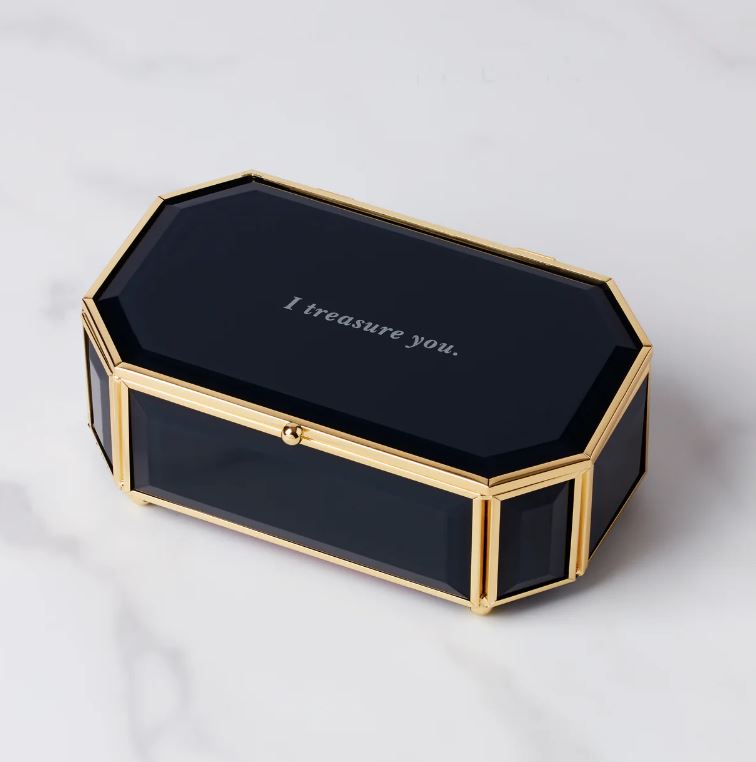 Kate Spade Treasured Black Jewelry Box – Charles Mayer