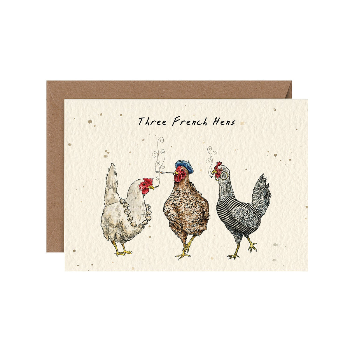 Hester & Cook Three French Hens Card – Charles Mayer