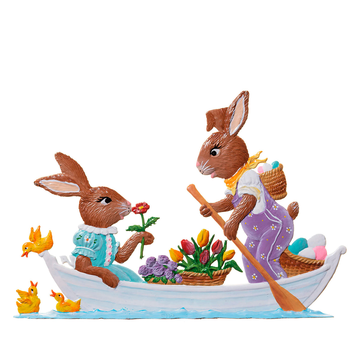 Wilhelm Schweizer Bunny Couple in Boat – Charles Mayer