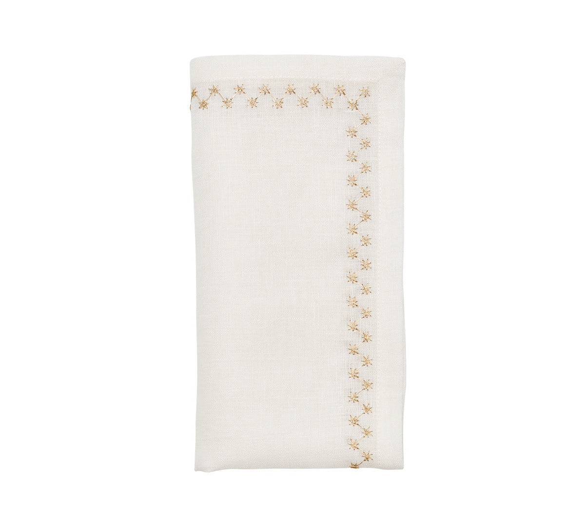 Kim Seybert White/Gold Starry Night Napkin – Charles Mayer