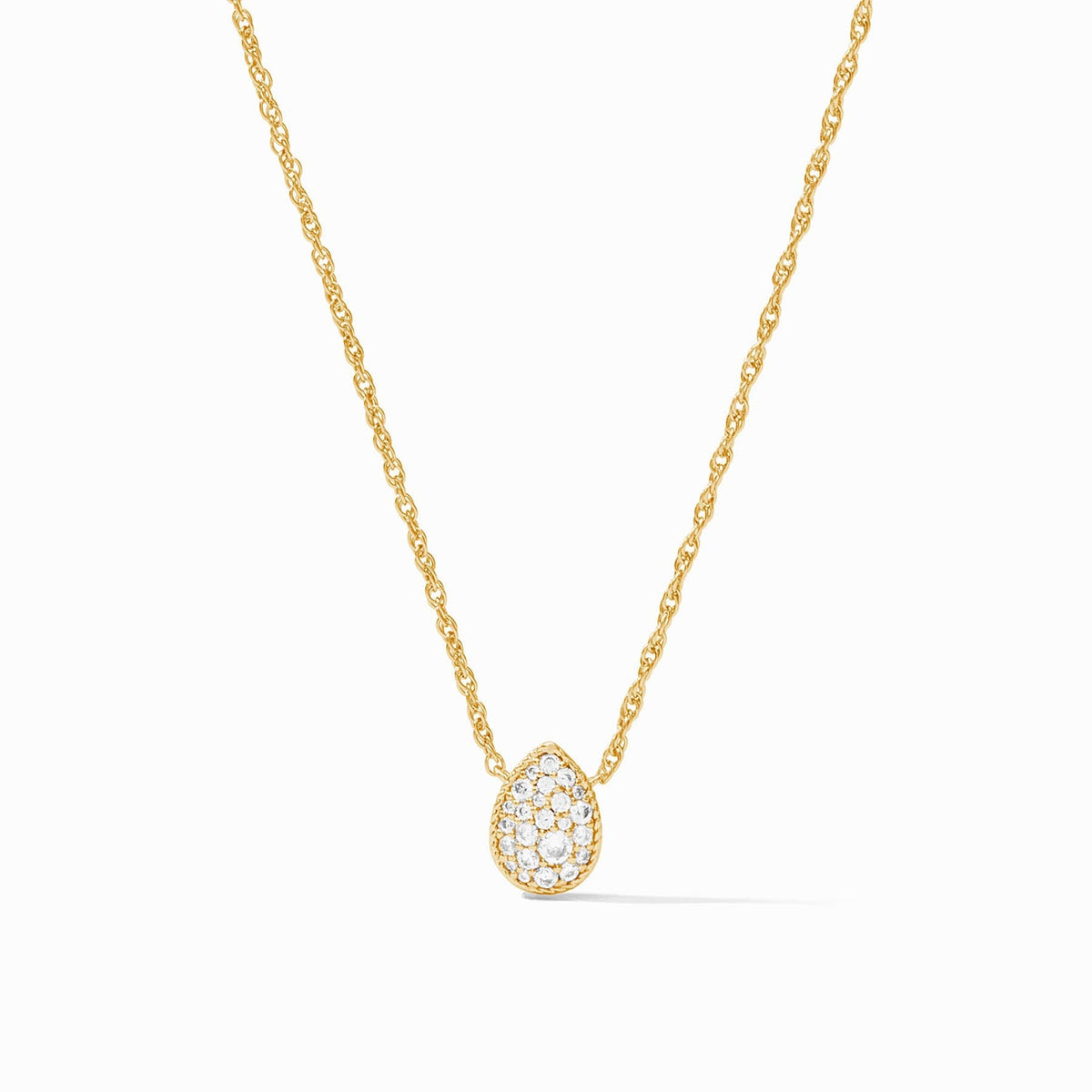 Julie Vos Luna Teardrop Delicate Necklace – Charles Mayer