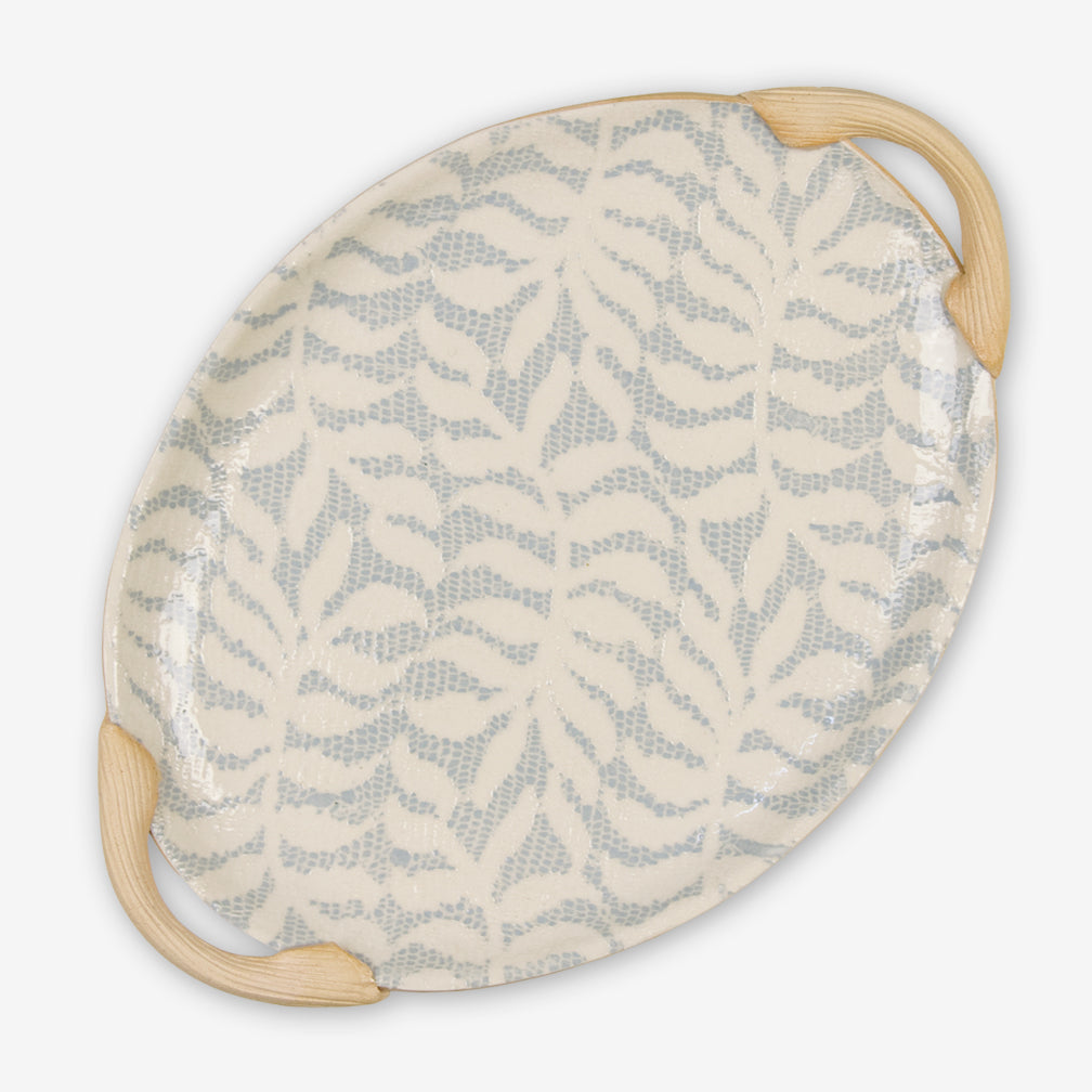 Terrafirma Small Oval Fern Opal Tray with Handles – Charles Mayer